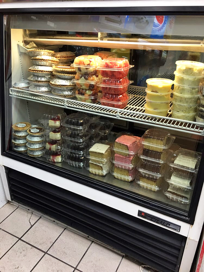 The dessert case: where willpower goes to die and happiness begins. Sweet endings to savory beginnings.