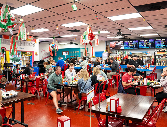 A full house is the best review. When locals pack a place tighter than a perfectly wrapped burrito, you know you've struck culinary gold.