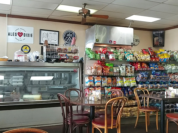 No pretension, just good food and cold drinks. The dining area's simplicity allows your taste buds to focus on what really matters.