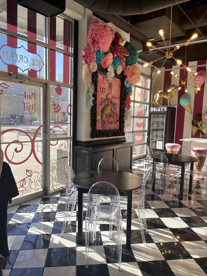 Let them eat cake says the sign, and who are we to argue with such sound philosophical advice?