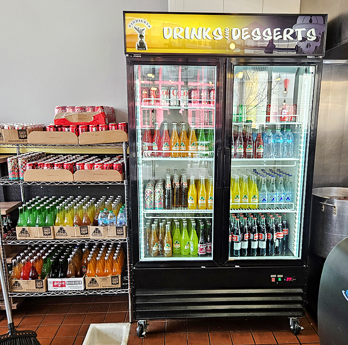A rainbow of Mexican sodas that takes me back to childhood vacations. Nostalgia in a bottle, with bubbles.
