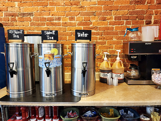 Sweet tea, unsweet tea, and water&mdash;the holy trinity of BBQ beverages. Properly hydrating for the meat marathon ahead is serious business.