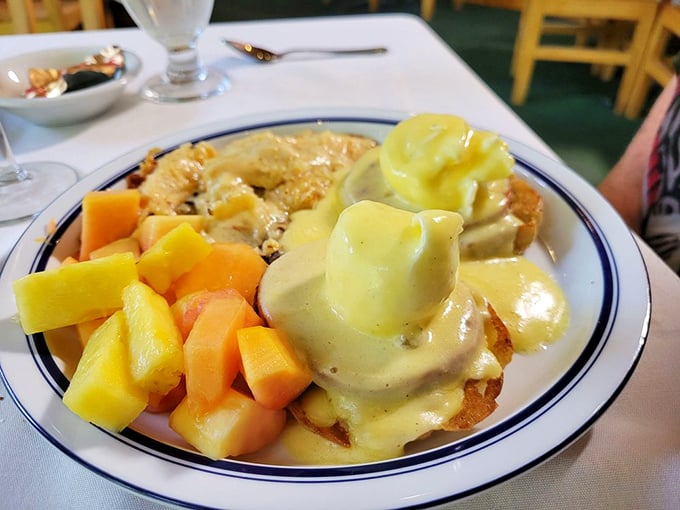 Eggs Benedict that makes brunch feel like the most important diplomatic summit of your day.