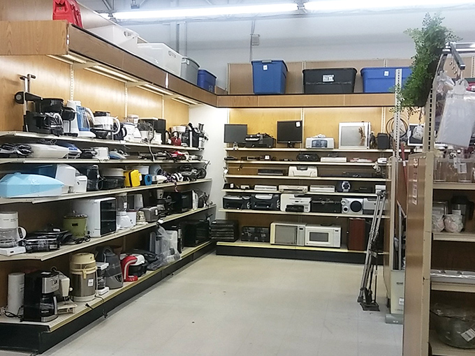 The electronics section &ndash; a fascinating museum of technological evolution where yesterday's cutting-edge becomes today's nostalgic collectible.