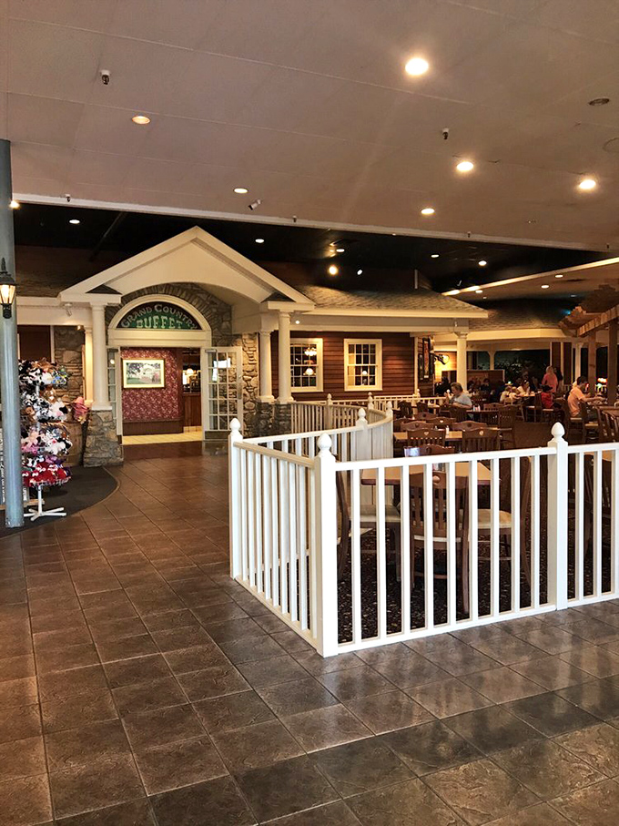 The entrance to food paradise, designed like a country cottage to lull you into believing grandma might be back there cooking everything herself.