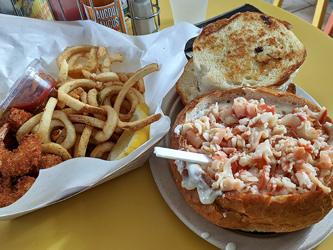 The perfect marriage of crispy and tender &ndash; these shrimp and their curly fry companions are the beach vacation your taste buds have been saving up for.