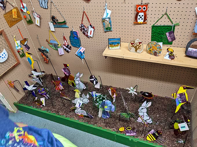 This delightful menagerie of garden art proves that even your flower beds deserve vintage flair and whimsical characters.