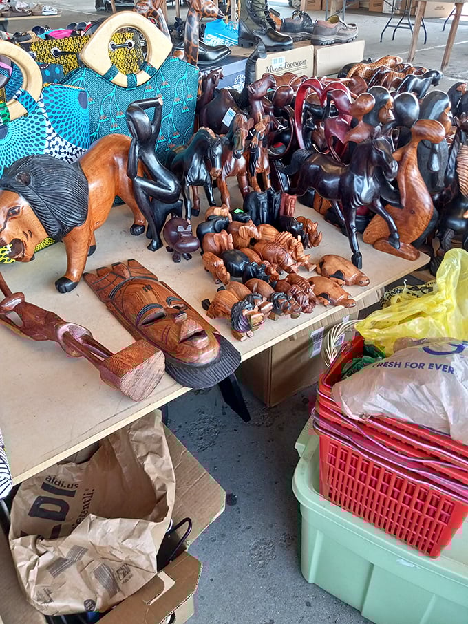 Wooden menagerie! These hand-carved creatures won't eat your houseplants or require veterinary visits &ndash; perfect for the low-maintenance animal lover.