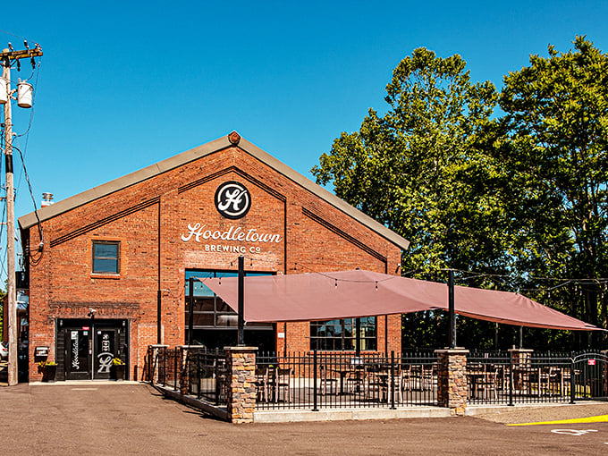 Hoodletown Brewing Co. brilliantly repurposes historic architecture, creating a space where Ohio's industrial past meets its craft beer future.