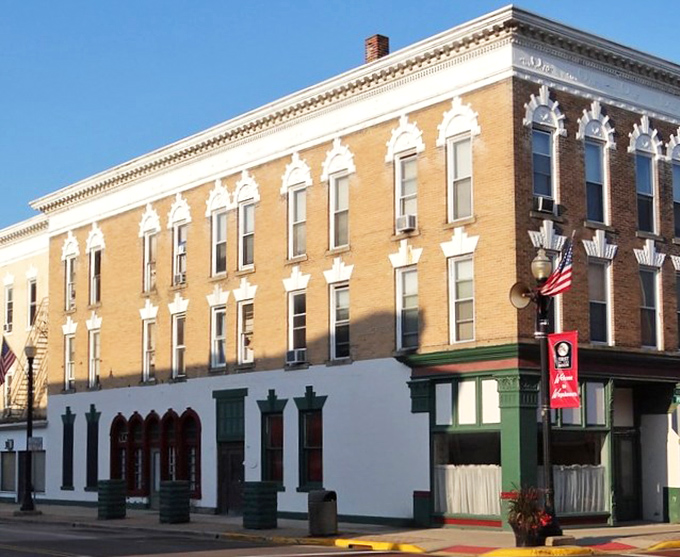This handsome brick building has witnessed more Wapakoneta history than any local gossip, standing proud with its perfectly aligned windows and no-nonsense awnings.