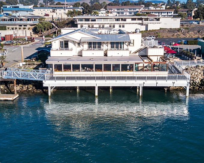 Perched literally over the water, this bayside restaurant offers dining with a view that outshines even the freshest catch of the day.