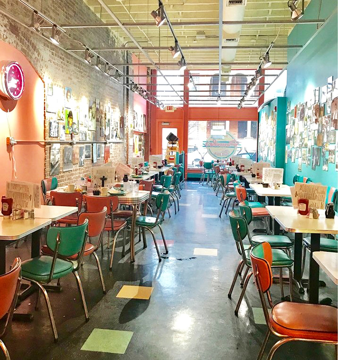Looking down the length of the diner, you can almost hear the symphony of forks clinking against plates and the chorus of "mmms" from satisfied customers.