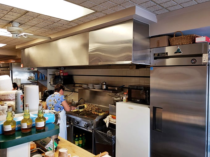 Where breakfast dreams come true. That griddle has more stories than a library and twice the sizzle.