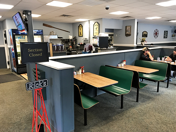 Those dividers aren't just separating tables &ndash; they're creating private breakfast sanctuaries where each bite deserves full attention.