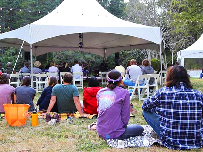 Under canvas tents and open skies, islanders gather for the simple pleasure of live music&mdash;proof that entertainment needs no elaborate venue when the setting is this good.