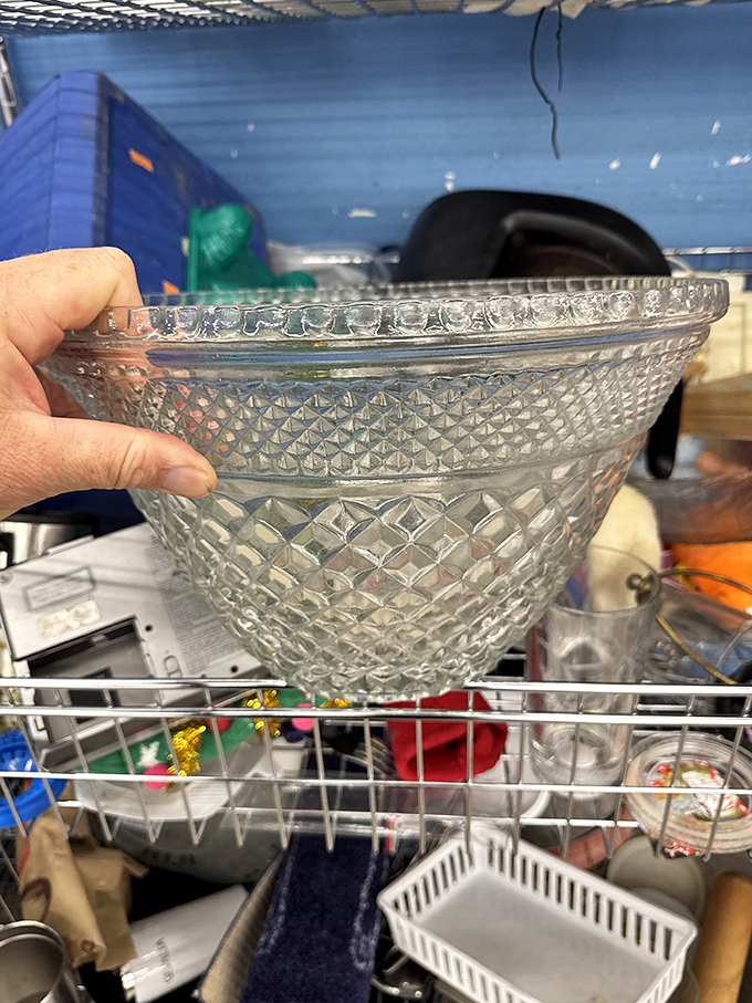 This diamond-patterned glass bowl isn't just kitchenware&mdash;it's a portal to grandmother's Sunday dinners and holiday gatherings.