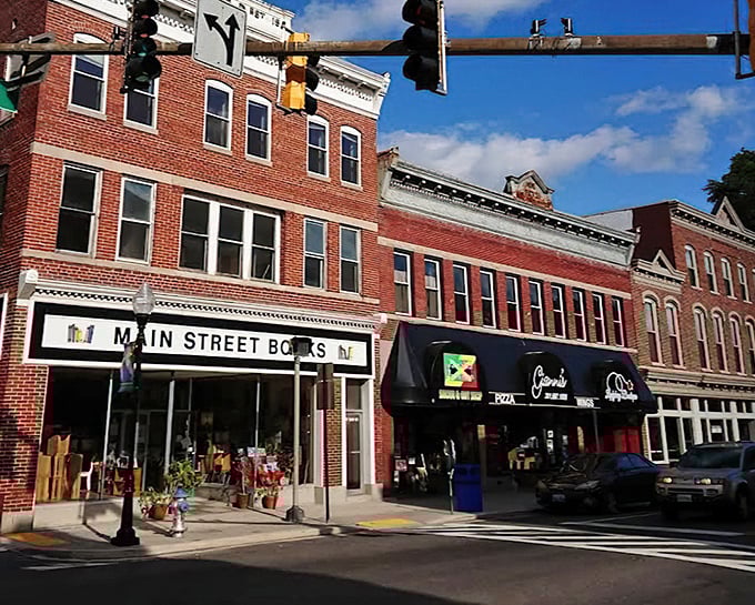 Main Street Books offers literary escapes in a brick-fronted haven where local authors share shelf space with global bestsellers.