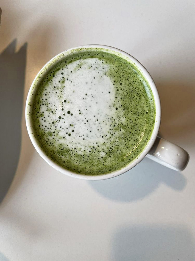 This matcha latte isn't just a drink&mdash;it's a frothy green meditation, served in a cup that feels like a warm handshake.