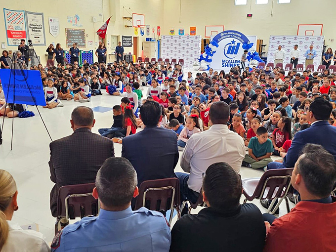 Community gatherings in McAllen schools bring generations together. Where tomorrow's leaders learn today that civic engagement doesn't require a Twitter account.