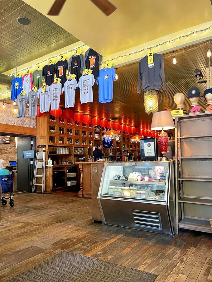 The merch corner &ndash; where you can take home a souvenir of your food coma or buy a t-shirt to explain why your pants no longer fit.