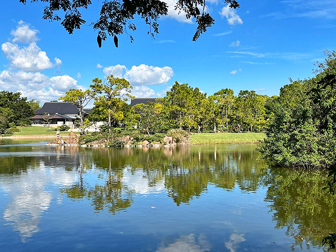 Tranquil waters reflect Delray's residential communities, where retirement doesn't mean sacrificing beauty for budget constraints.