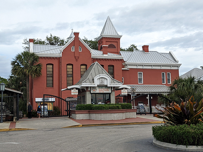The Old Jail's distinctive red fa&ccedil;ade belies its serious history&mdash;a Victorian-era prison disguised as a hotel to avoid alarming the city's wealthy visitors.