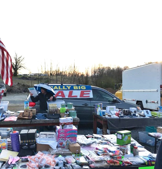 Rain or shine, the deals must go on! Dedicated vendors and bargain hunters share a mutual commitment to the thrill of the find.