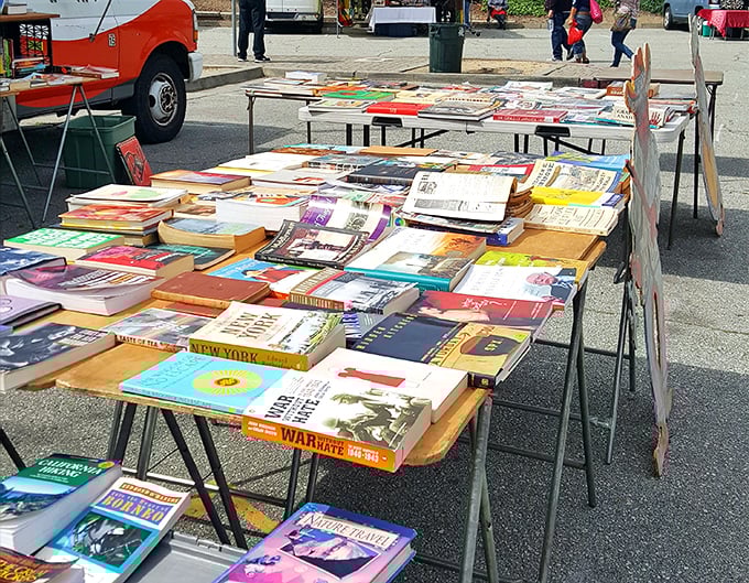 The outdoor bookstore where literary treasures await adoption. Unlike streaming services, these stories never buffer&mdash;just bring your own imagination.