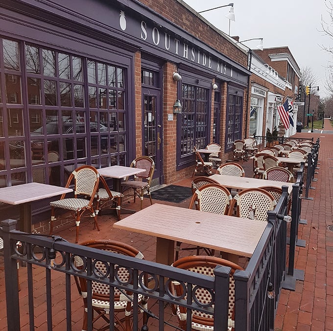 The outdoor patio&mdash;where Old Town's historic charm meets al fresco dining in a setting that begs you to linger just a little longer.