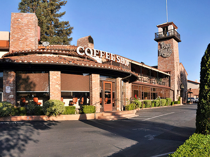The historic Paso Robles Inn welcomes visitors with its distinctive tower. Where else can you find small-town hospitality with big-city architectural flair?
