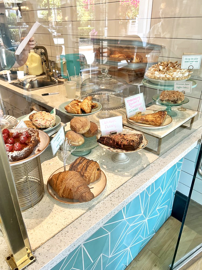 The pastry display at Millers is like a museum where you're actually encouraged to consume the exhibits.