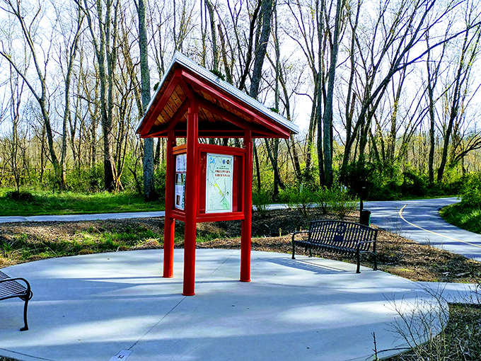 Patton Park's trail system provides the perfect setting for morning walks where nature and neighborly greetings go hand in hand.