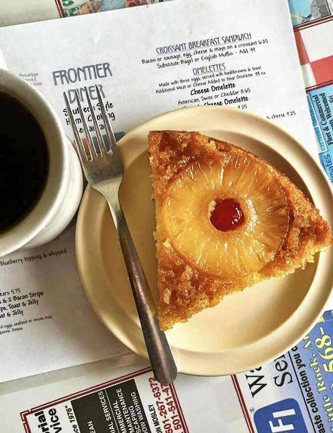Pineapple upside-down cake: where nostalgia meets butter, sugar creates memories, and nobody's counting calories because some things are worth it.