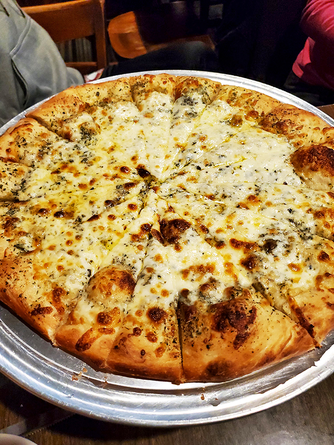 Pizza that reminds you why simple is often best&mdash;a perfect cheese-to-sauce ratio on a crust that strikes the ideal balance between chewy and crisp.