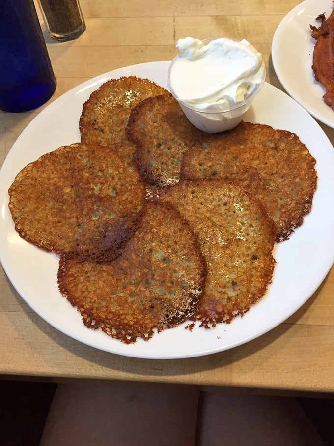 Potato pancakes with crispy edges and tender centers &ndash; Eastern European comfort food that grandmothers everywhere would approve of.