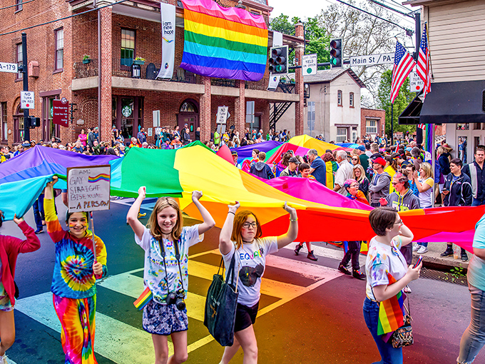 New Hope's Pride celebration paints the town in rainbow hues. When this community celebrates diversity, everyone gets an invitation.