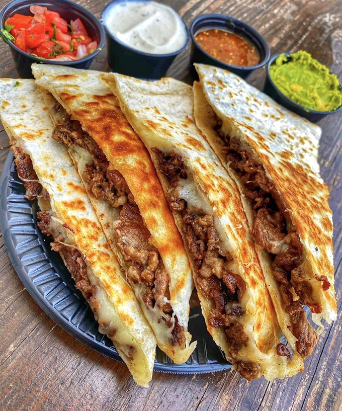 Golden quesadillas grilled to crispy perfection, accompanied by fresh salsas that add the perfect finishing touches to greatness. 