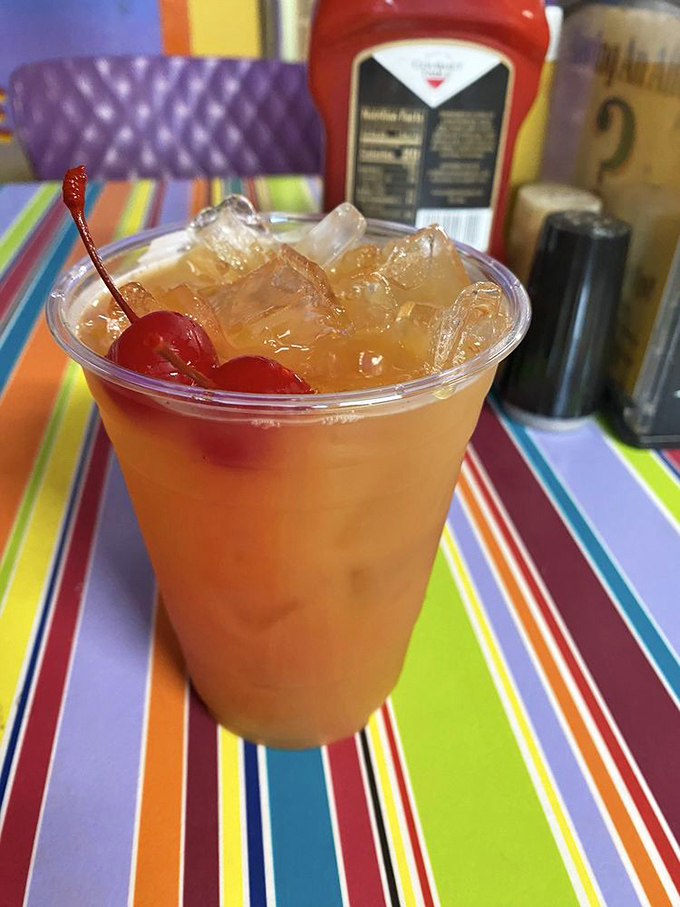 Sweet tea with cherries on top &ndash; the perfect Southern companion to cut through the richness of a chili-laden feast.