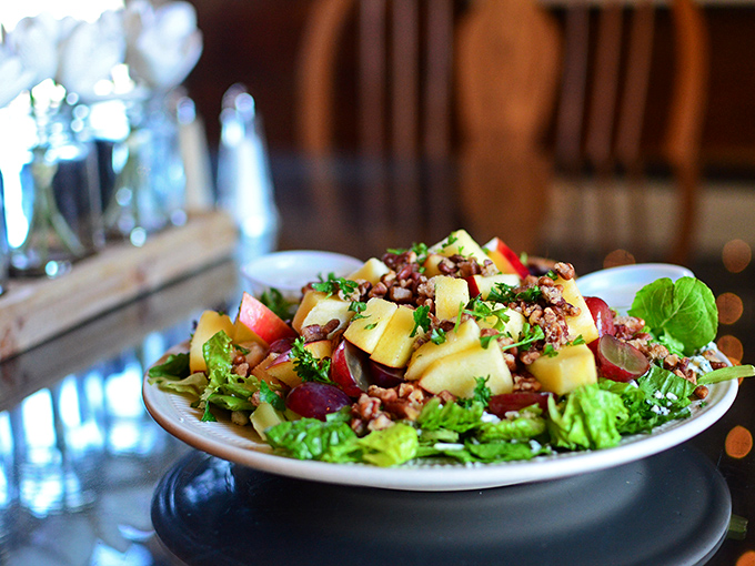 This colorful salad brings garden-fresh vibes to your plate, making vegetables look as appetizing as they should always taste.