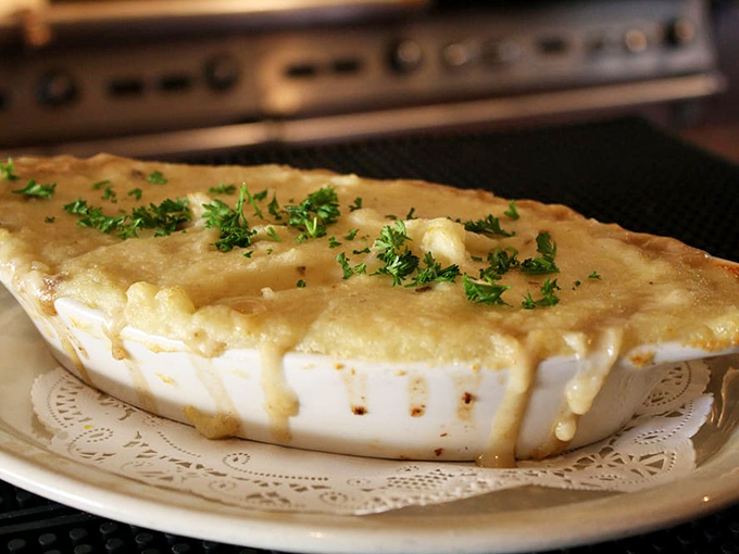 Shepherd's Pie that looks like it could warm you through the coldest Minnesota winter—comfort food with a golden-brown halo.