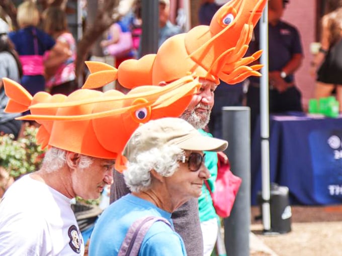 The Shrimp Festival brings out locals sporting crustacean headgear&mdash;proving that sometimes the best way to honor seafood is to wear it on your head.