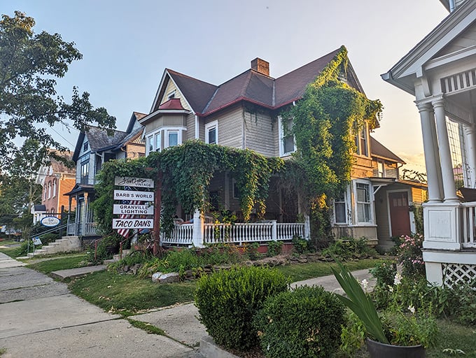 Victorian charm wrapped in climbing vines&mdash;this house has more character than most Netflix series and better curb appeal too.