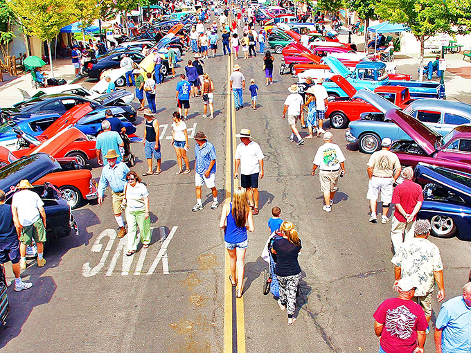 Tehachapi's car shows transform Main Street into a time machine where chrome gleams and strangers become friends over engine talk.