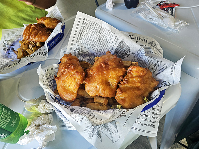 Three pieces of cod, newspaper wrapping, and zero pretension. This is how fish was meant to be enjoyed - simply and spectacularly.