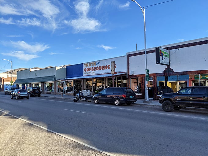 Main Street's beating heart includes the aptly named Truth or Consequences Brewing Co. Beer tastes better with a side of quirky history.
