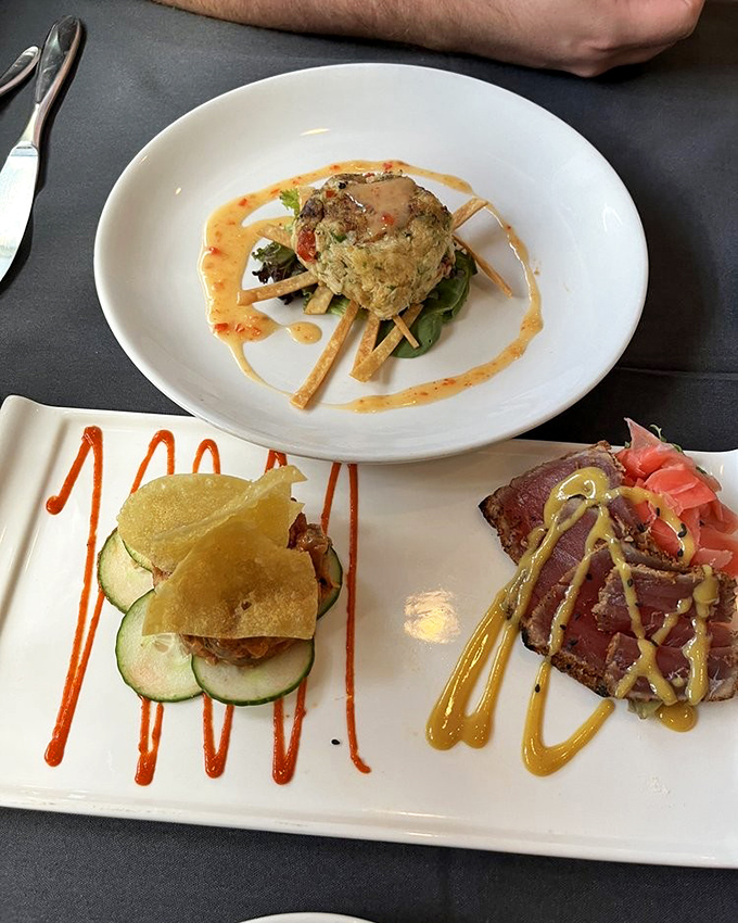 A trio of appetizers that proves sometimes the opening act can steal the show&mdash;especially when seared tuna and crab cakes are involved.