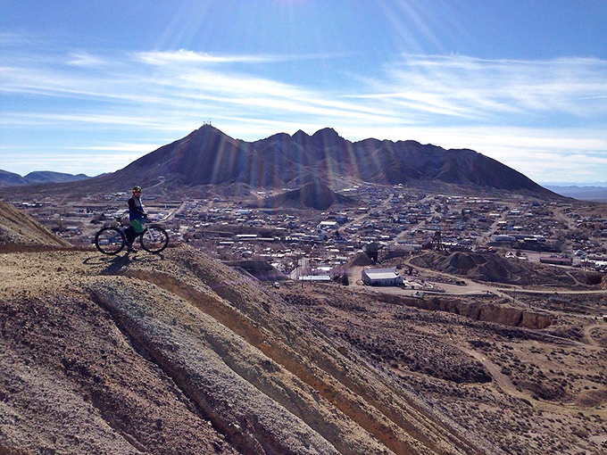 Mountain biking with a view&mdash;Tonopah's surrounding hills offer adventurous souls both exercise and panoramic vistas that make every pedal stroke worthwhile.