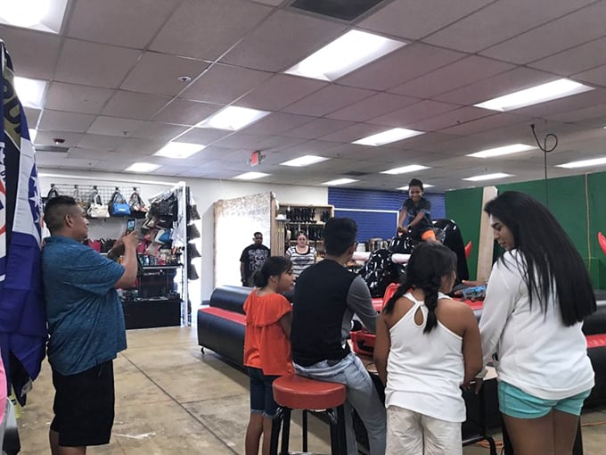 Community gathering spot or shopping destination? At Lancaster, it's both&mdash;families browse together while kids get haircuts in this multi-purpose marketplace.