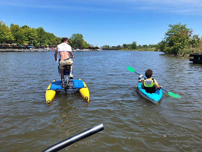 Who needs expensive water parks when you've got kayaks and water bikes on Ashtabula's inviting waterways?