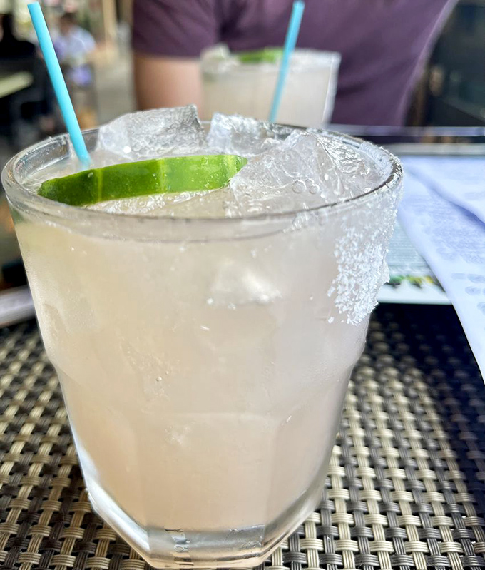This watermelon cucumber margarita isn't just a drink—it's Florida's liquid essence, served with a salt rim and zero regrets.